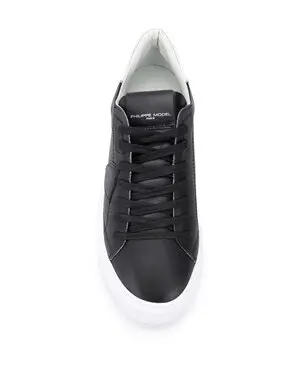 Philippe Model Temple Veau Lace-up Sneakers - Black