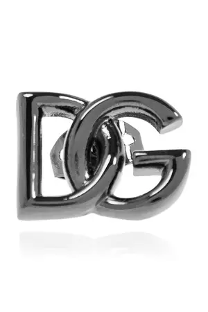 Dolce & Gabbana Dg Logo Earrings - Gray