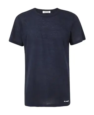 JIL SANDER Logo Printed Crewneck T-shirt