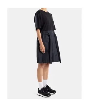Moncler Drawstring Crewneck T-shirt Dress - Black