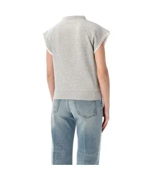 Acne Studios Logo Layered Sleeveless Sweatshirt - Grey