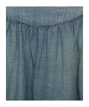 RE/DONE Denim Mini Dress With Zipper Back