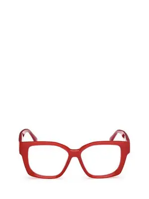 Max Mara Rectangle Frame Eyeglasses - Red