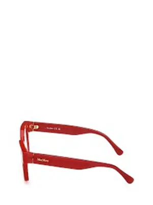 Max Mara Rectangle Frame Eyeglasses - Red