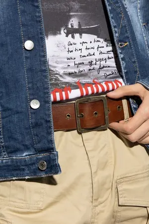 Dsquared2 Leather Belt With Buckle
