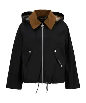 Barbour Weaver Showerproof Jacket With Corduroy Collar - No