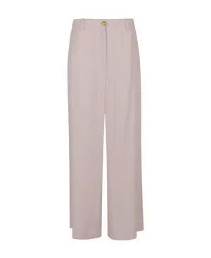 Balmain Wide-leg High-waist Tailored Trousers - Nude