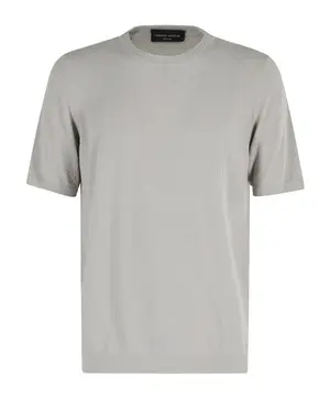 ROBERTO COLLINA Logo Short-sleeve T-shirt - Gray