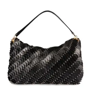 Rabanne Embellished Shoulder Bag - Black