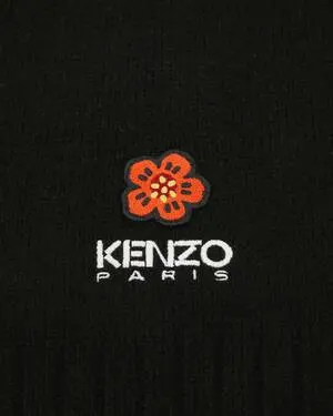 Kenzo Boke Flower Logo Embroidered Scarf