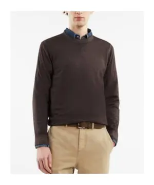 FAY Crewneck Jumper With Embroidered Logo - Black