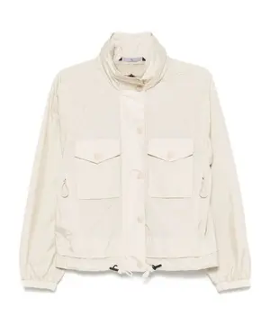 Moncler High-neck Drawstring Coat