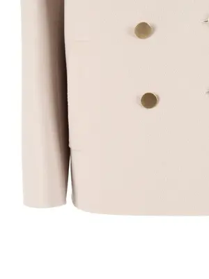 Max Mara Margot Double-breasted Tailored Wool Blazer - Sand-colored