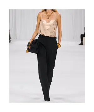 Balmain Crepe Straight-leg Tailored Trousers