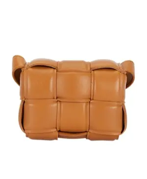 Bottega Veneta Cassette Flip Shoulder Bag - Camel