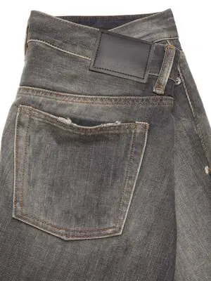 Acne Studios Logo Patch Wide-leg Jeans