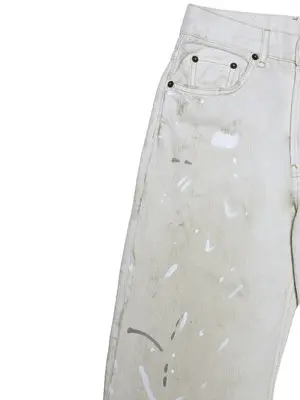 Acne Studios Distressed Logo Patch Jeans