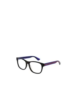Gucci Geometric Frame Eyeglasses - Blue Havana