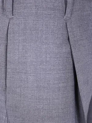 P.a.r.o.s.h Pleated Wool Trousers - Gray