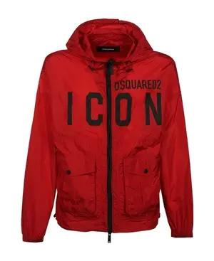 Dsquared2 Logo Hooded Zip Up Jacket