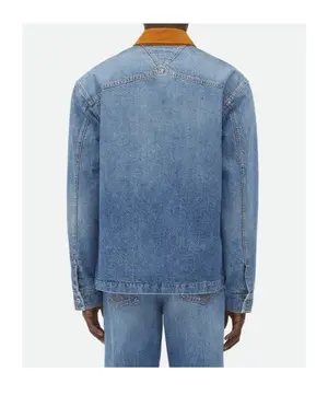 Bottega Veneta Long Sleeved Padded Denim Jacket