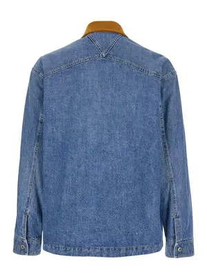 Bottega Veneta Long Sleeved Padded Denim Jacket