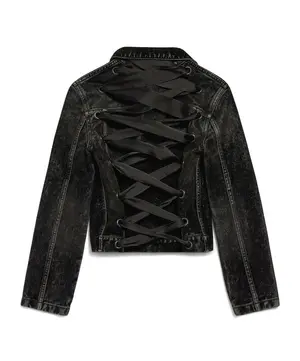Balenciaga Lace-up Denim Jacket