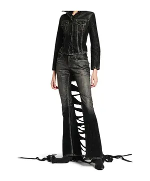 Balenciaga Lace-up Denim Jacket