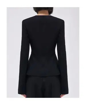 Blumarine Draped Single-breasted Blazer
