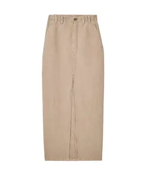 Brunello Cucinelli Logo Patch High-waisted Skirt