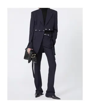 Sportmax Niagara Ribbed Wool Turtleneck Jumper - Black
