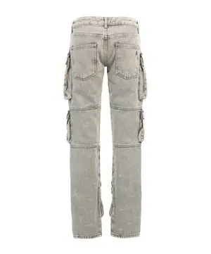 Attico Essie Cargo Jeans - Gray
