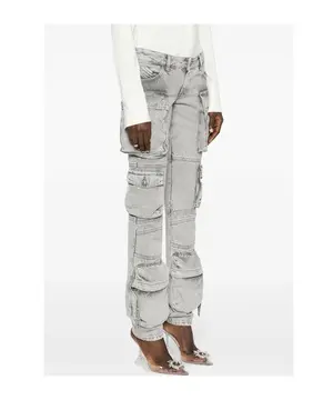Attico Essie Cargo Jeans - Gray