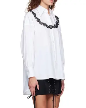 Dolce & Gabbana Lace Trimmed Shirt