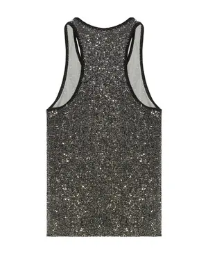 Fabiana Filippi Sequin Embellished Tank Top