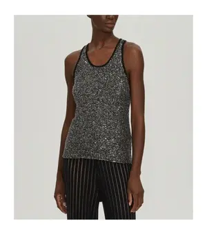 Fabiana Filippi Sequin Embellished Tank Top