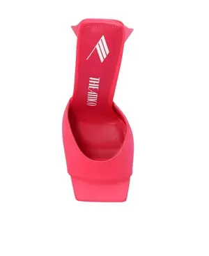 Attico The Devon Square-toe Mules - Red