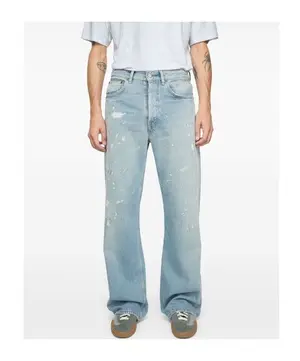 Acne Studios 2021m Regular Fit Distressed Jeans - Gray