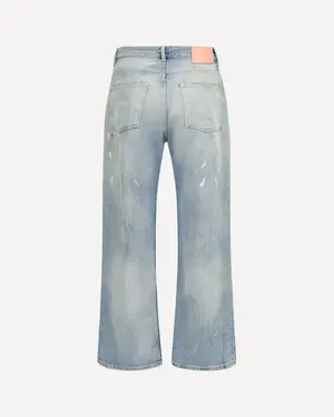 Acne Studios 2021m Regular Fit Distressed Jeans - Gray