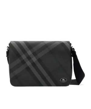 Burberry Grid Messenger Bag - Charcoal