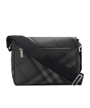 Burberry Grid Messenger Bag - Charcoal
