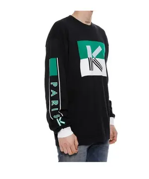 Kenzo Round Neck Pullover With Arm Letter Pattern