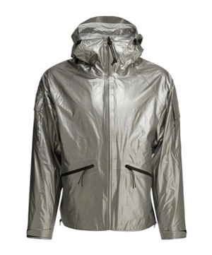 C.P. COMPANY Reflective Zip Hooded Jacket - Gray