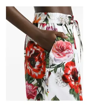 Dolce & Gabbana Floral Print Poplin Shorts