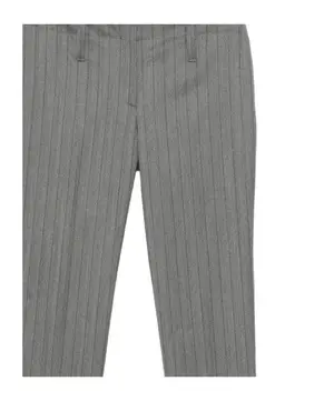Alexander McQueen Straight-leg Striped Tailored Trousers - Grey
