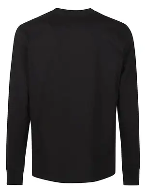 Moncler Logo Detail Crewneck Sweatshirt - Black
