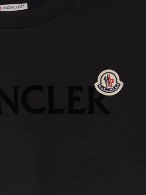 Moncler Logo Detail Crewneck Sweatshirt - Black