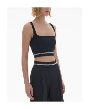 Helmut Lang Logo Band Cropped Top