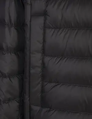 Hugo Boss Water-repellent Padded Hooded Jacket - Black