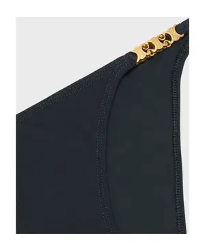 Celine Triomphe Swimsuit Bottom - Black